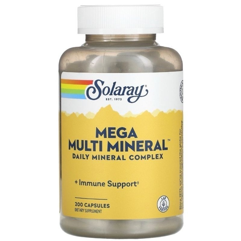 Solaray, Mega Multi Mineral, 200 capsules | Shopee Malaysia