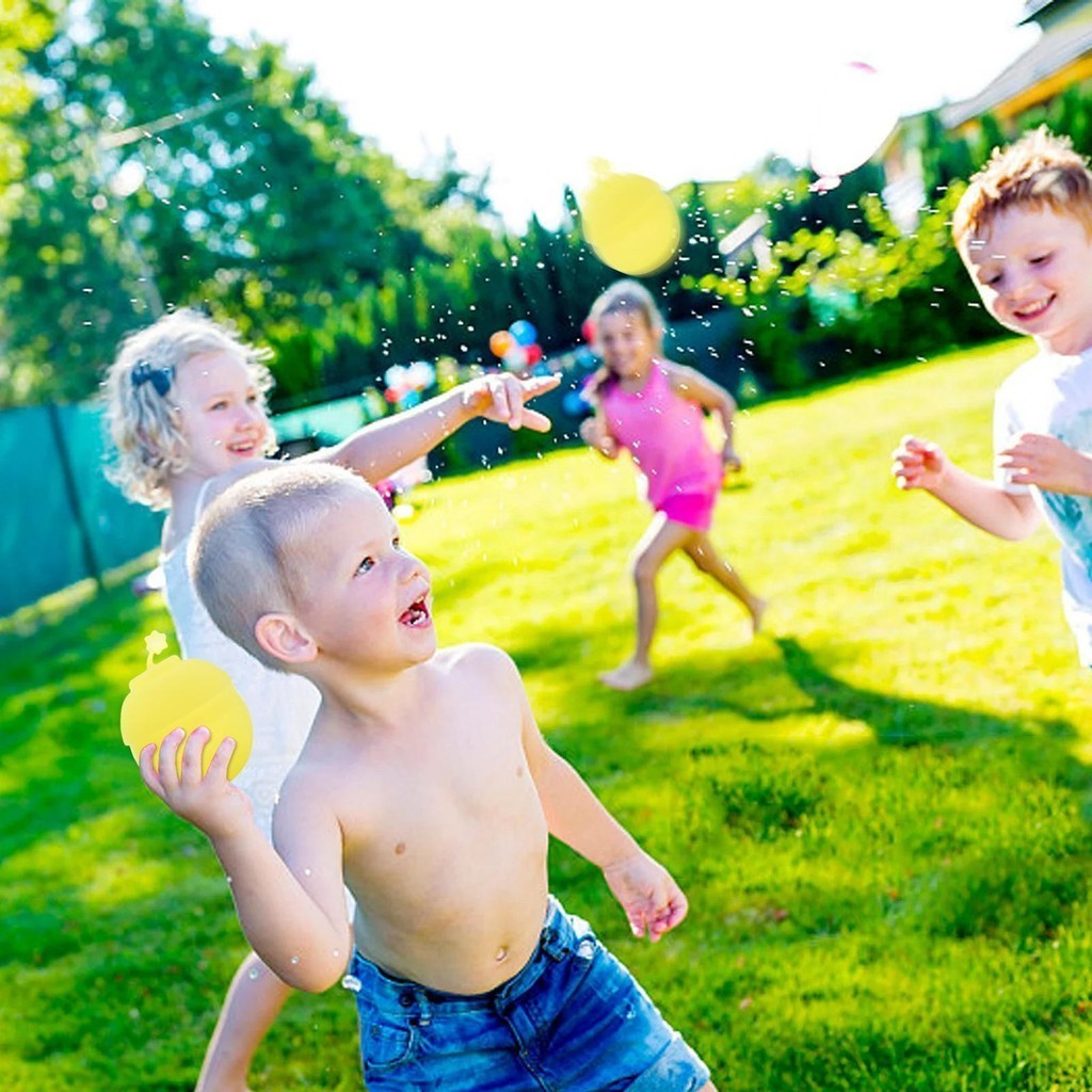 Silicone Reusable Water Ball Quick Fill Water Splash Ball Swimming Pool ...