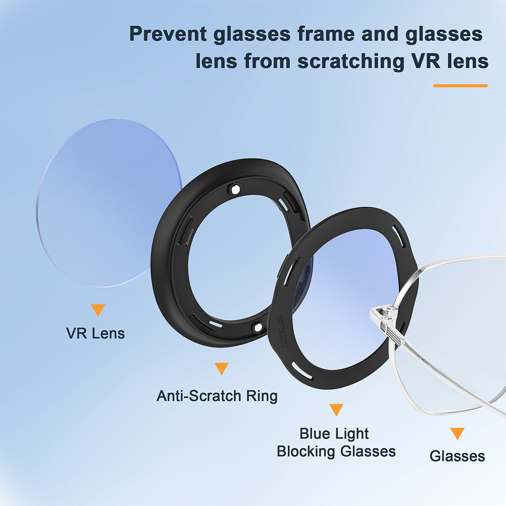 Magnetic Lens Protection Frames and Blue Light-Blocking Lenses VR Lens ...