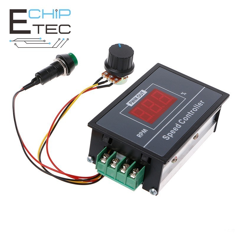 1PCS DC 12V 24V 48V Motor Speed Control Controller PWM DC 6-60V 30A Digital LED Display 0-100% ...