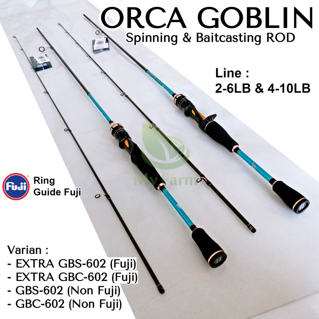 Orca Goblin Extra 602 PE 2-6lb And 4-10lb Fishing Rod Spinning ...