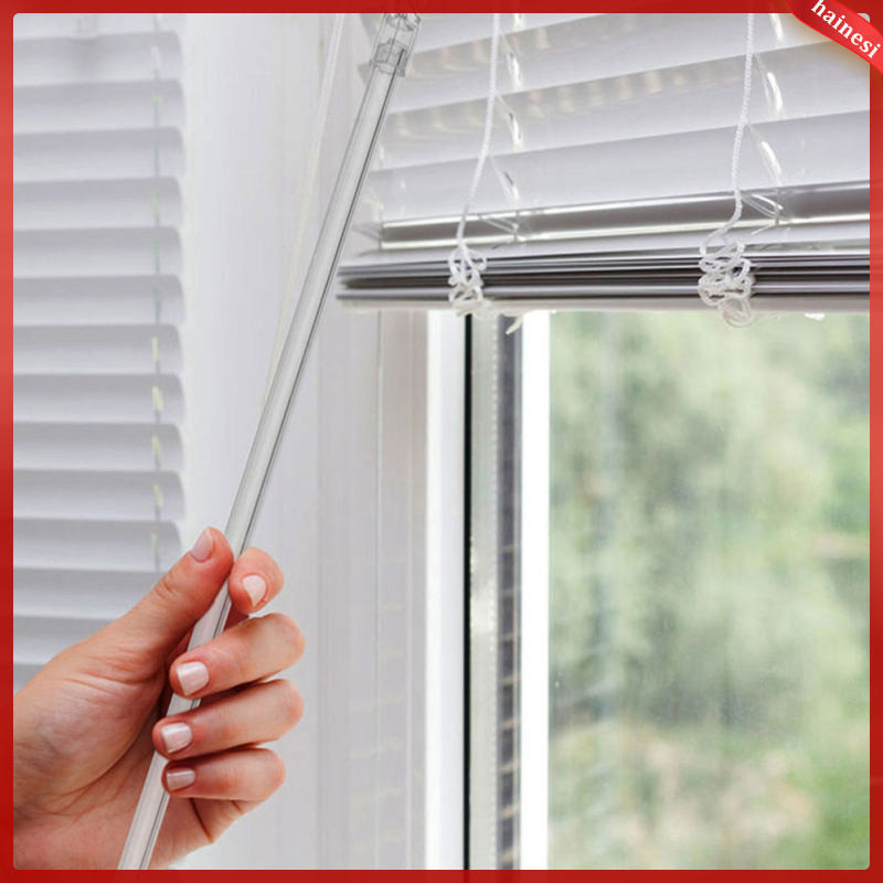 2 Pcs Window Curtain Sheer Curtains Rods Venetian Blind Rotor Aluminum ...