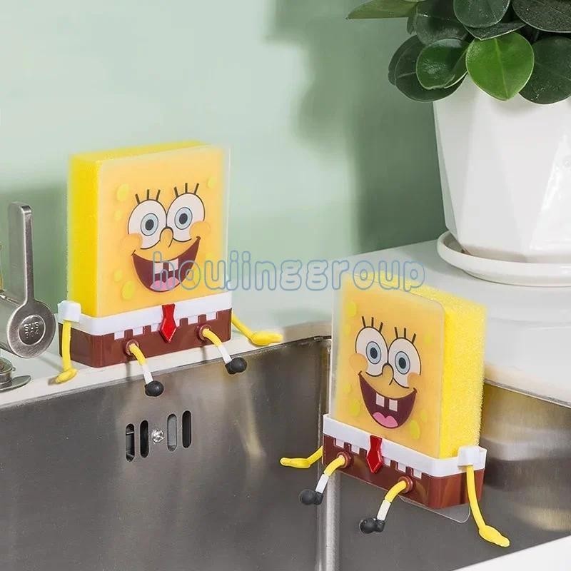 Dishwashing Spongebobs Sponge Shelf Cartoon Wash Dishes Cleaning Sink ...