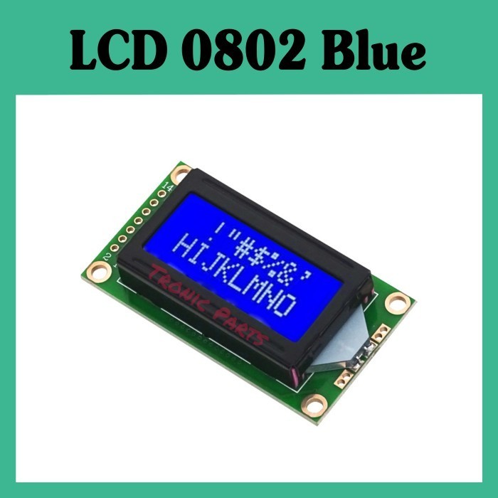 Lcd 8x2 0802 2x8 Blue Color Backlight Blue Color Character Character ...
