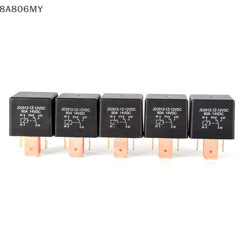 8A806 Waterproof 12V Relay DC SPDT 80A 5 Pin Car Changeover Automotive ...