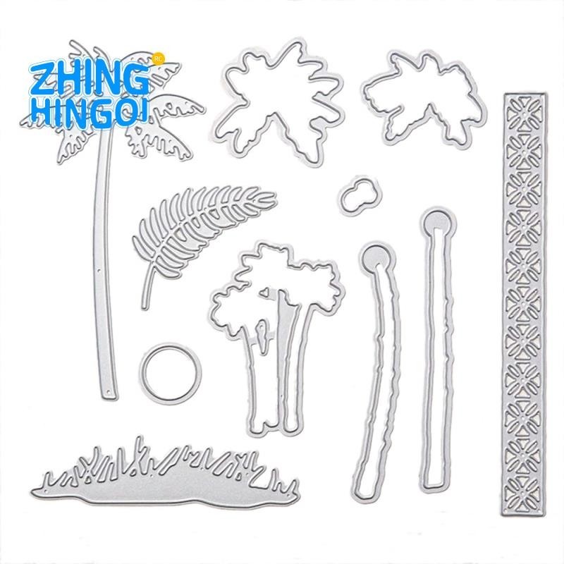 Coconut Tree Sun Dies and Stamps Sets for Card Making DIY Scrapbooking ...
