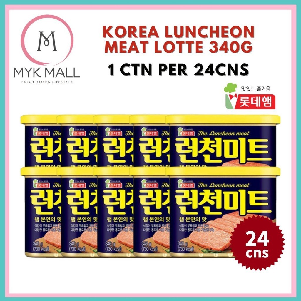 Korea Lotte Luncheon Meat 340G x 24 cans | Shopee Malaysia