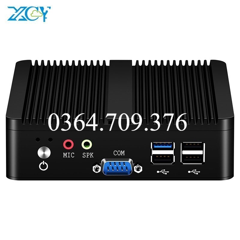& Xcy Mini PC Intel Celeron J1900 Four Core Dual Ethernet RS232 Windows ...