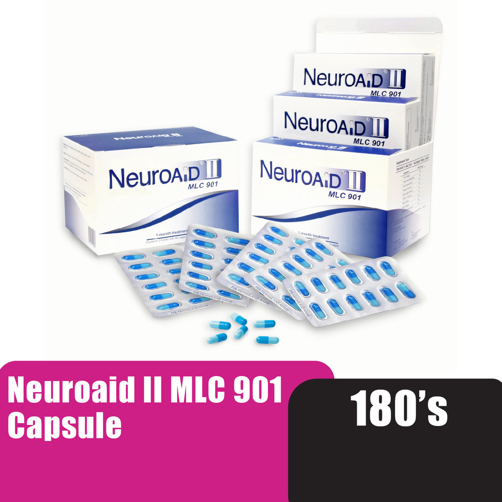 NEUROAID II MLC 901 Vege Capsules 180's - For General Health ...