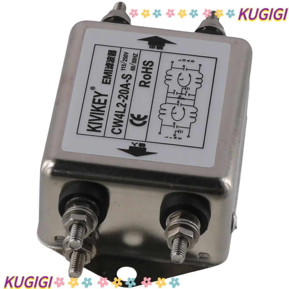 KUGIGI Power EMI Filter, 20A Single-Phase Noise Suppressor ...