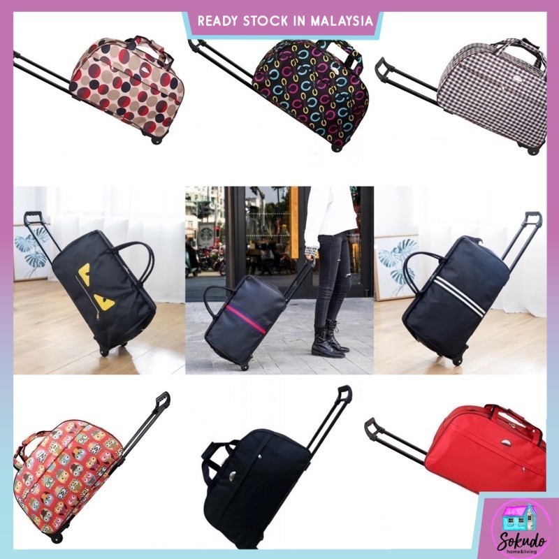 24inch Nylon Material Luggage Bag Large Size Waterproof 2 Wheels ...