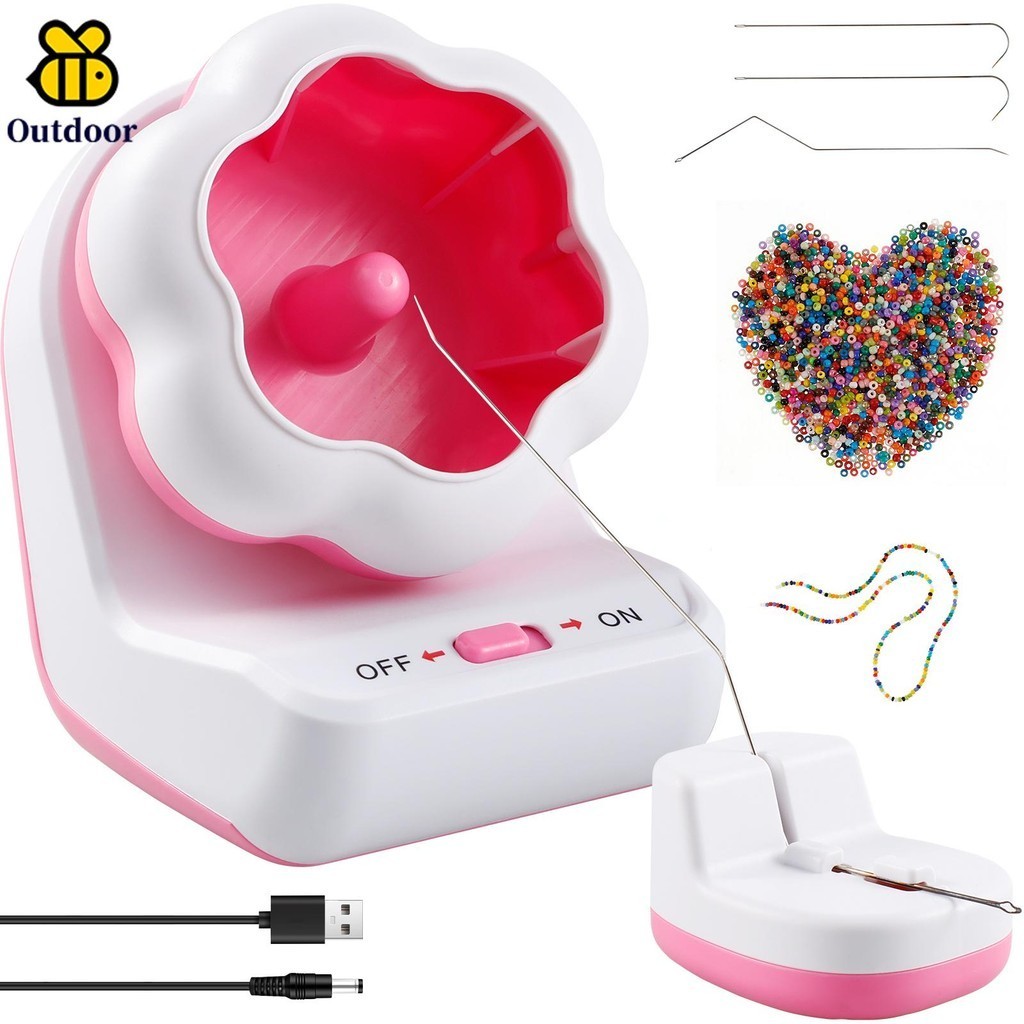 Electric Bead Spinner with Base Automatically Clay Bead Spinner with 2 ...