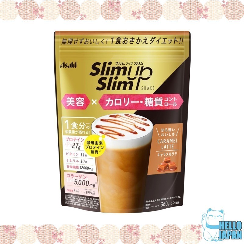Asahi Group Foods Slim Up Slim Shake Caramel Latte 360g | Shopee Malaysia