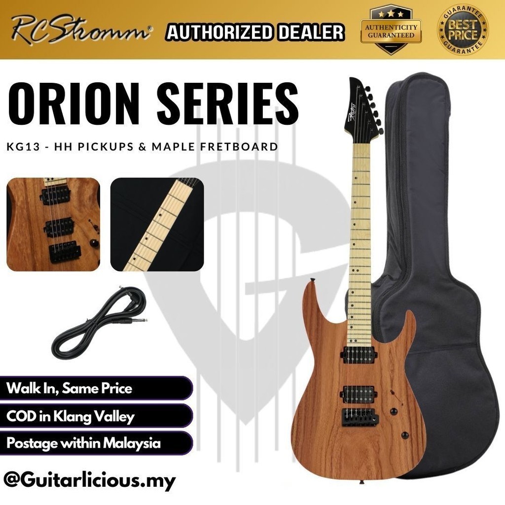 ORION Series Electric Guitar with Maple Fretboard and Tremolo - Natural ( RCStromm / KG13 ...