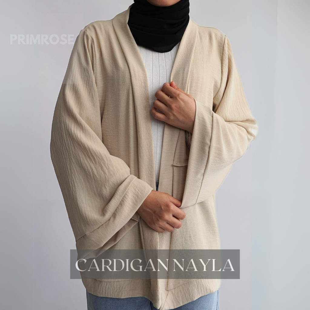 Cardigan Nayla CEY Ironless Kimono Style Women's Long Sleeve Outerwear ...