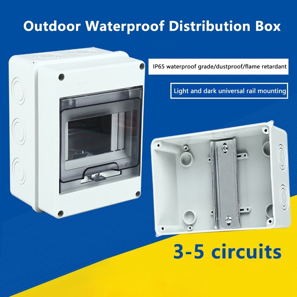 HT Series Junction Box PC Plastic Outdoor Electrical IP65 Waterproof Distribution Box switch box ...