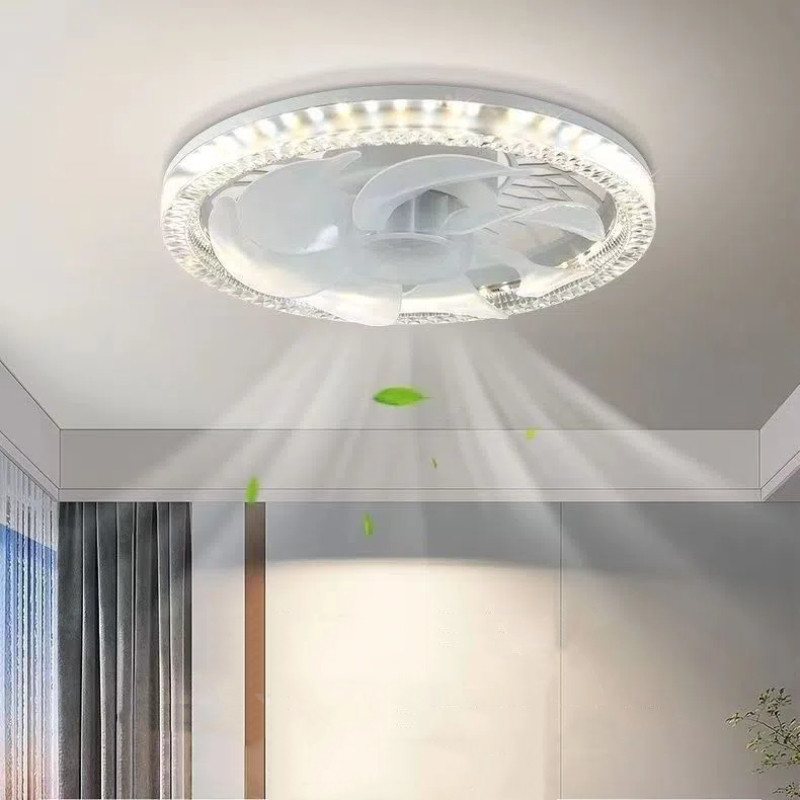 Living Room Acrylic Ceiling Fan With Light Bedroom Led Ceiling Light ...