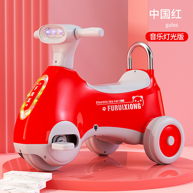 Children Electric Motorcycle Pedal Tricycle Two-in-One Baby Toy Car ...