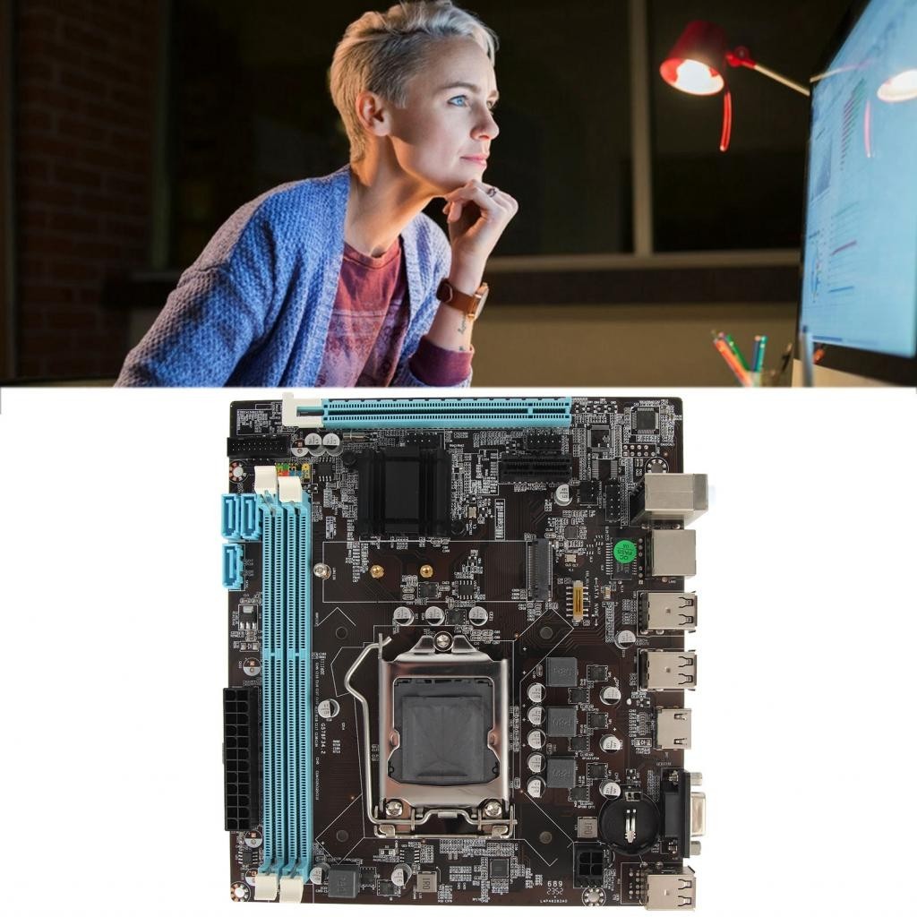 Honglai8 DDR3 Mining Mainboard HD Multimedia Interface Dual Channel H61 ...