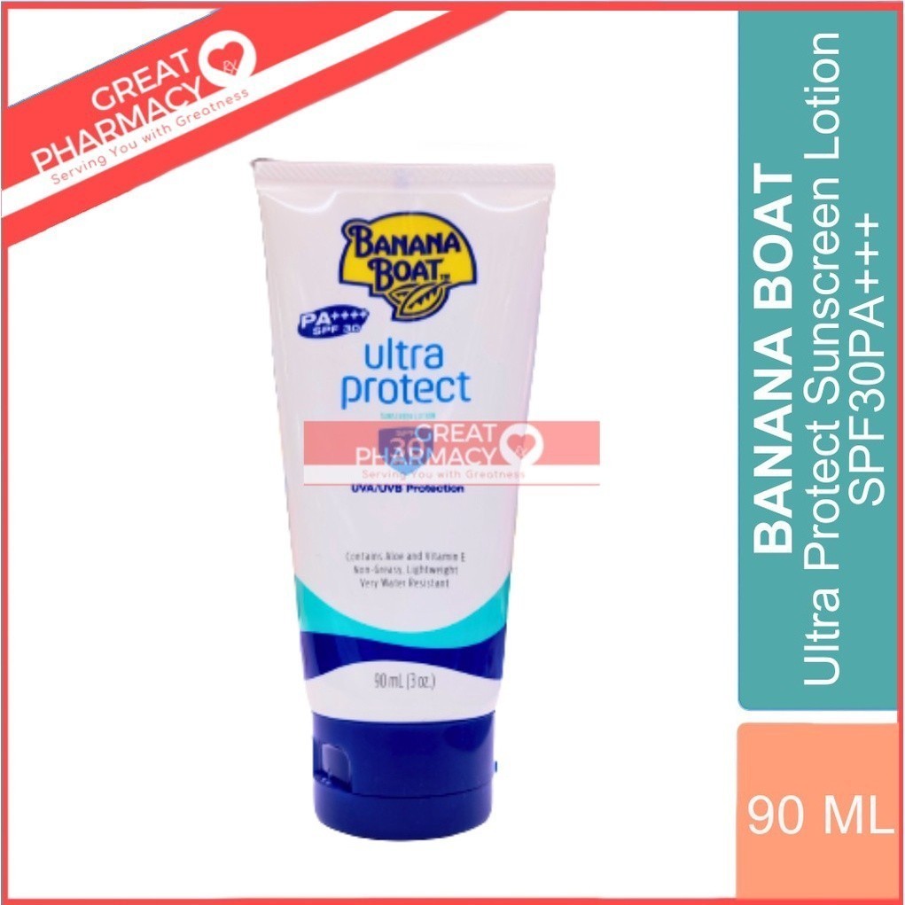 Banana Boat Ultra Protect Sunscreen Lotion SPF30PA+++ 90ml (EXP: 2025) | Shopee Malaysia