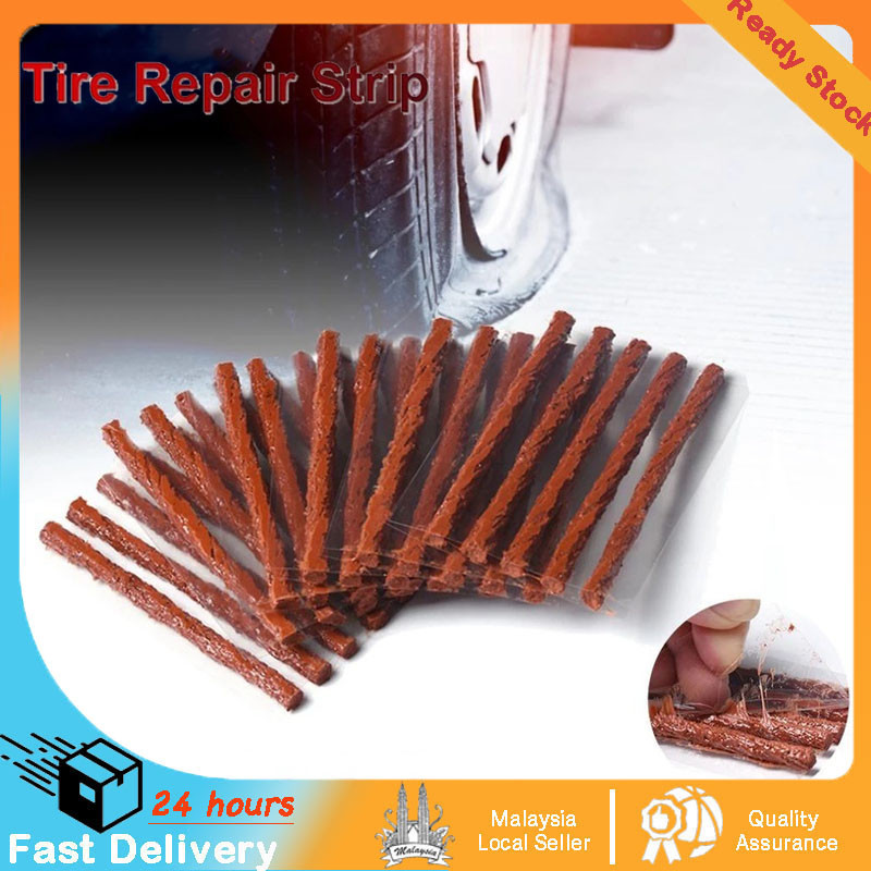 50pcs 4" Self Vulcanizing Tubeless Tire Tyre Repair Seal Strip Repair ...