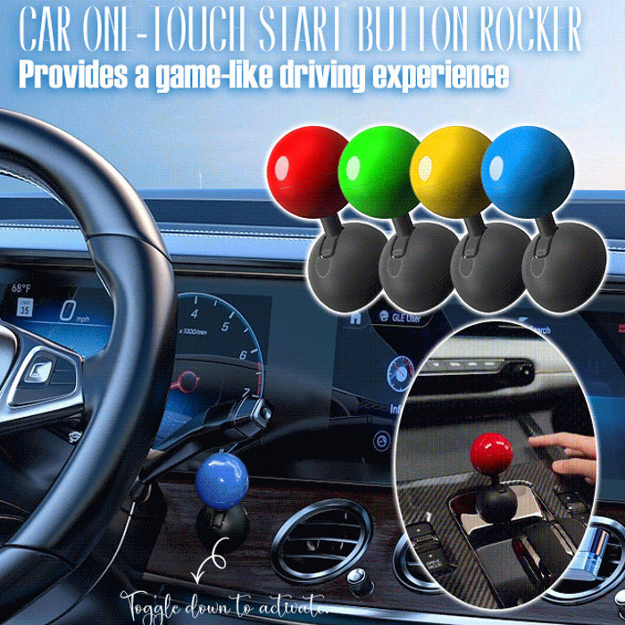 Car one-button start button Press the rocker start button Vehicle one ...