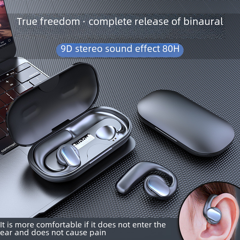 S901 New Style Bone Conduction TWS Bluetooth Headset Power Display ...
