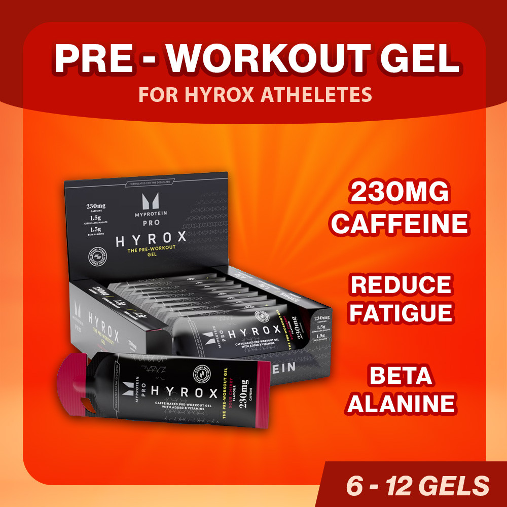 Myprotein HYROX Energy Gel Electrolyte Running Gel Marathon Gel ...