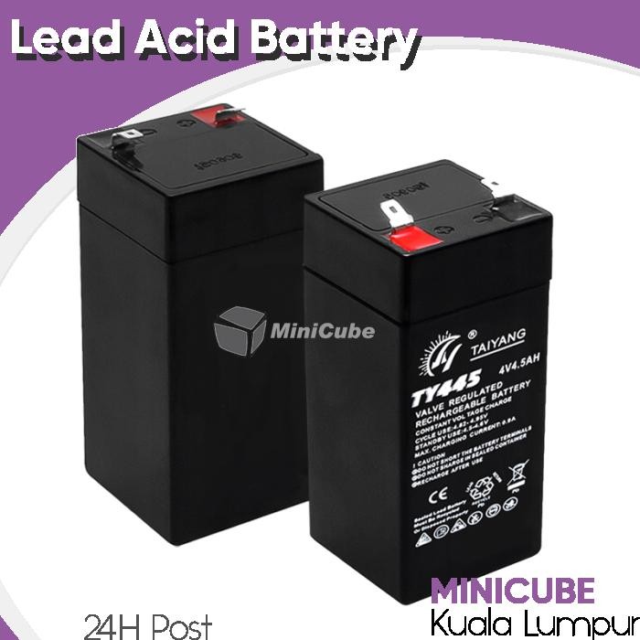 4V 4AH 4.5AH 4 Volts Rechargeable Sealed Lead Acid Battery | Shopee ...