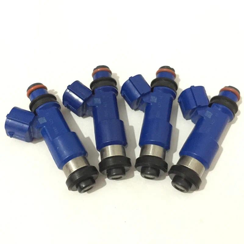 4x Flow matched E85 565 CC dark blue top feed OEM fuel injector for ...