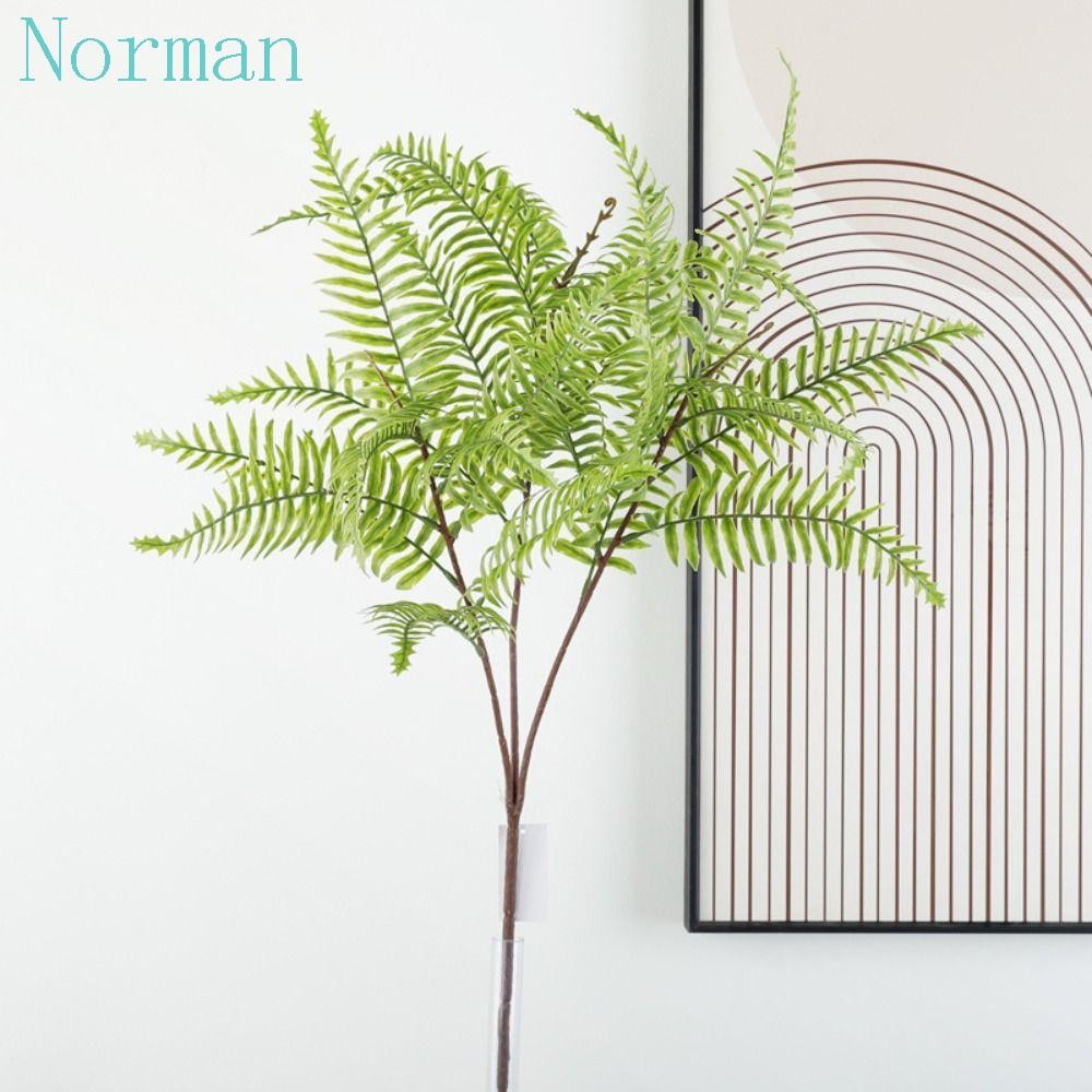 NORMAN Artificial Fern Plants, Tropical Plants Real Touch Green Leaves ...