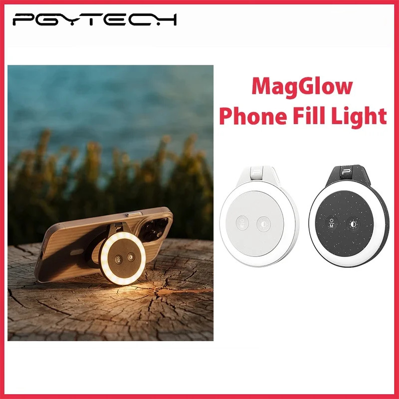PGYTECH Mobile Light MagSafe Magnetic Ring Anchor Live Selfie Handheld ...