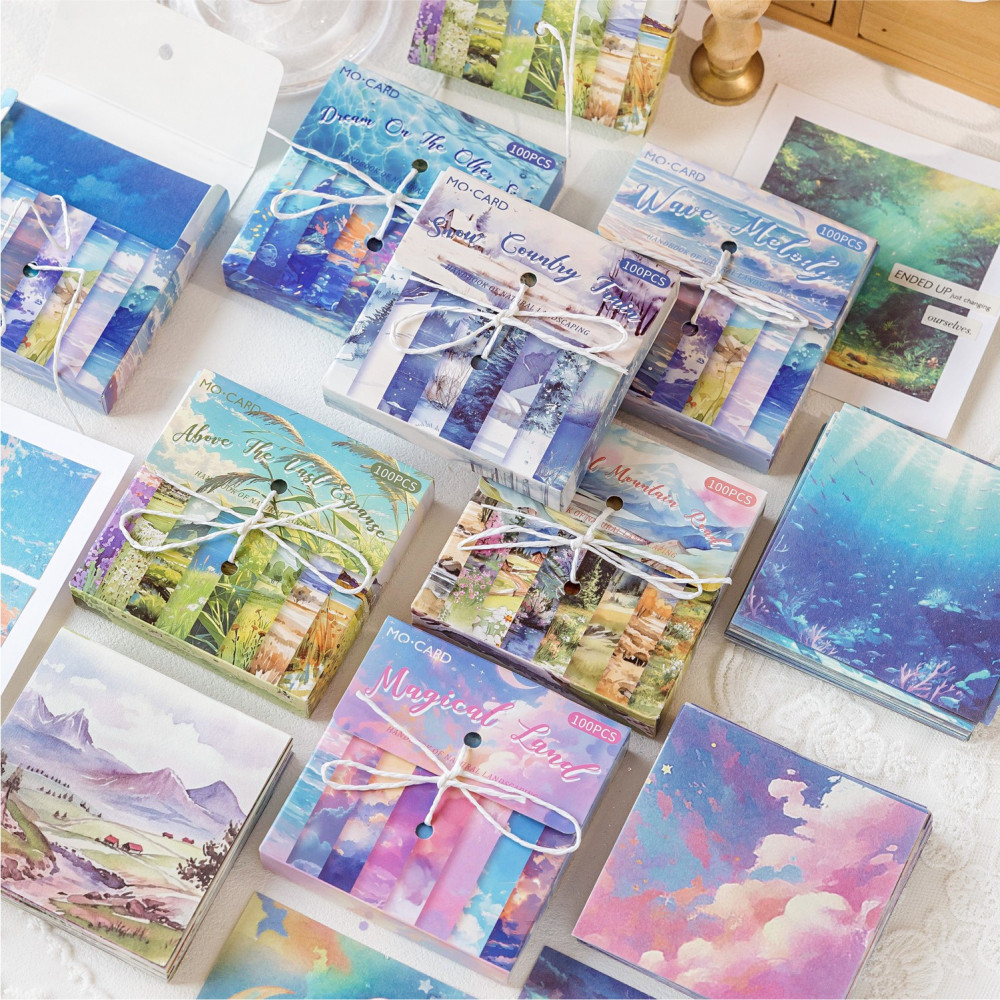 ENWEI 100 Pcs [Natural Landscape Handbook Series] Natural Landscape ...