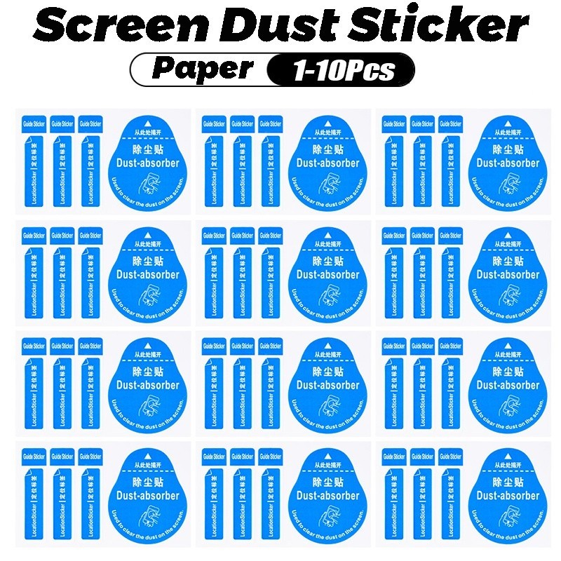 Universal Phone Screen Dust Removal absorber Sticker Screen Cleaning ...
