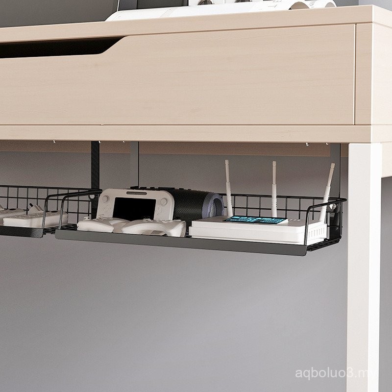 Under-desk Wire Management Rack Under-Desk Wire Storage Tidy-up Line ...
