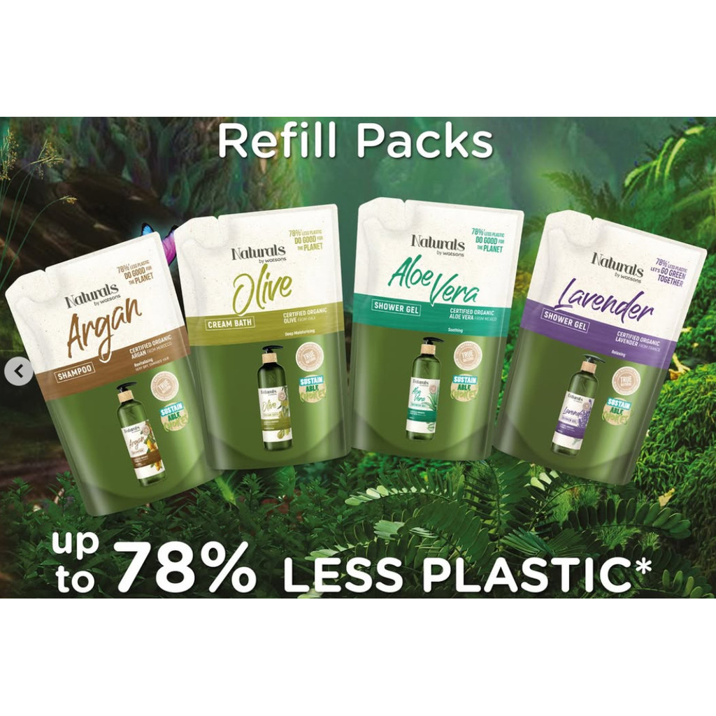 Naturals by Watsons Shampoo / Shower Gel / Shower Cream Refill Pack ...