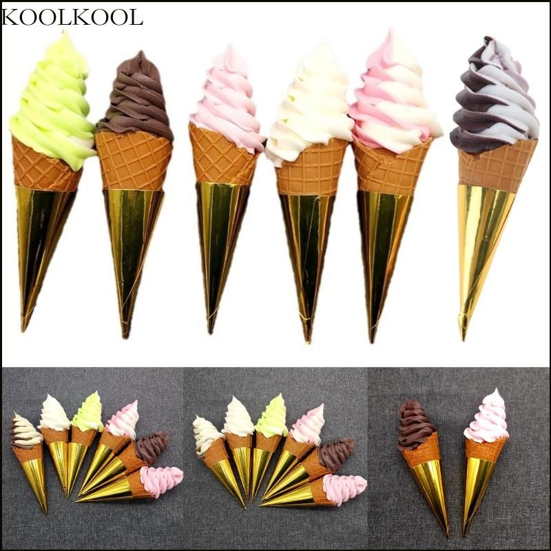 KOOK Fake Ice Cream Model Artificial Ice Cream Model Artificial Ice ...