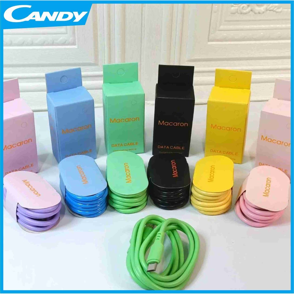 Macaron Candy Charger DATA CABLE USB MICRO / TYPE TYPE C Fast Charging ...