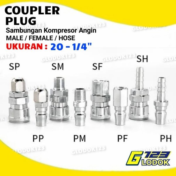 Male Female Coupler Wind Coupler SP PP SM PM SF PF SH PH 20 1per4 | Shopee Malaysia