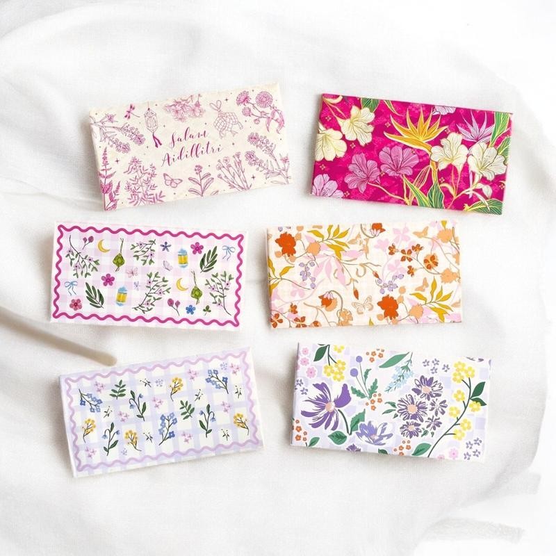 (10 pcs) SAMPUL DUIT RAYA BASIC BUNGA BUNGA SAIZ BESAR 2025 Money ...