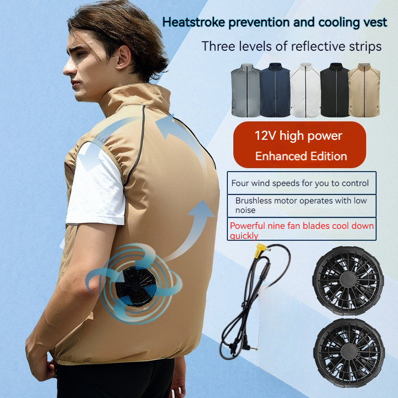Enhanced Version Smart Fan Clothing Cooling Air Conditioning Clothing ...