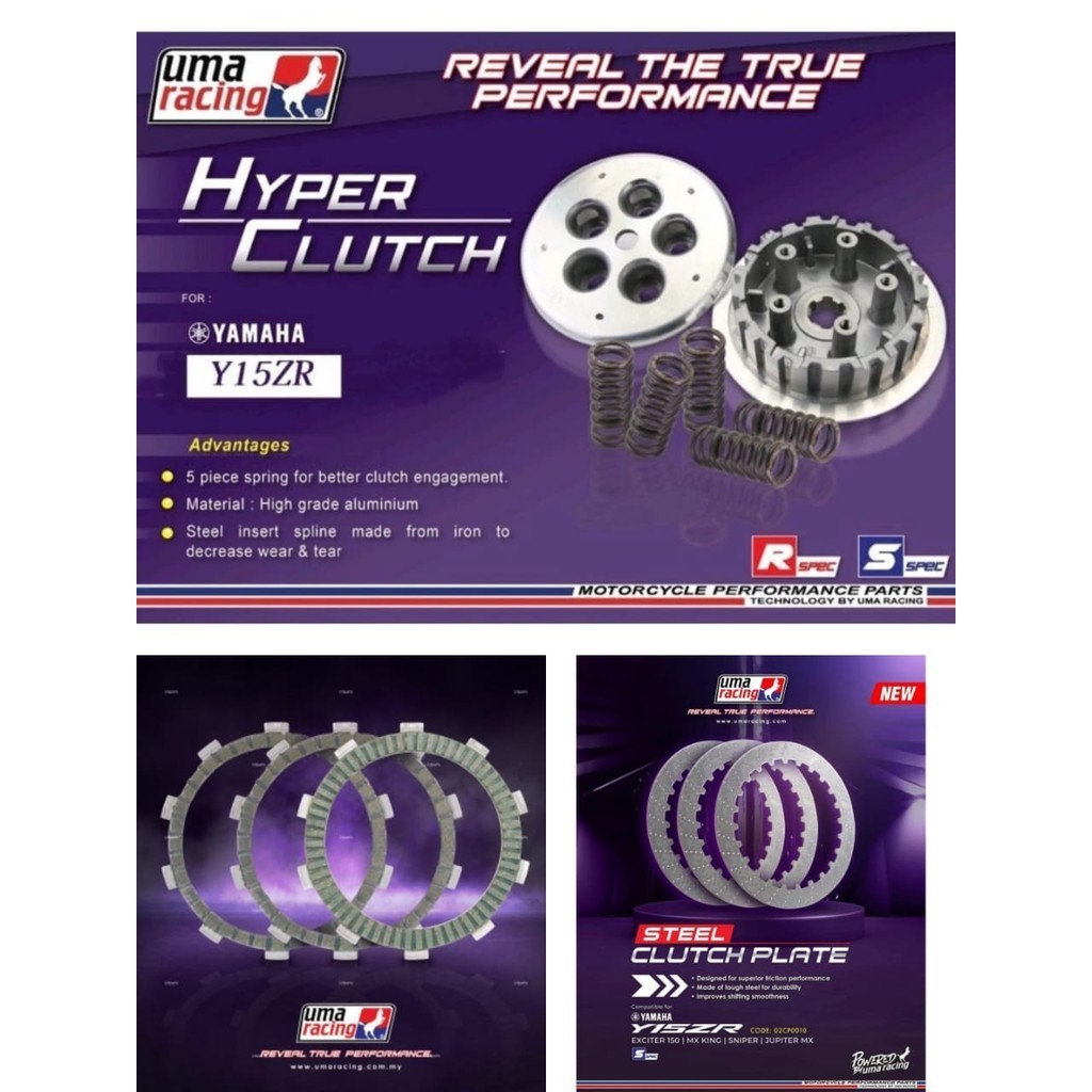 Uma Racing Yamaha Y15ZR V1 V2 Y16ZR R15 V3 Racing HyperClutch 100% ...