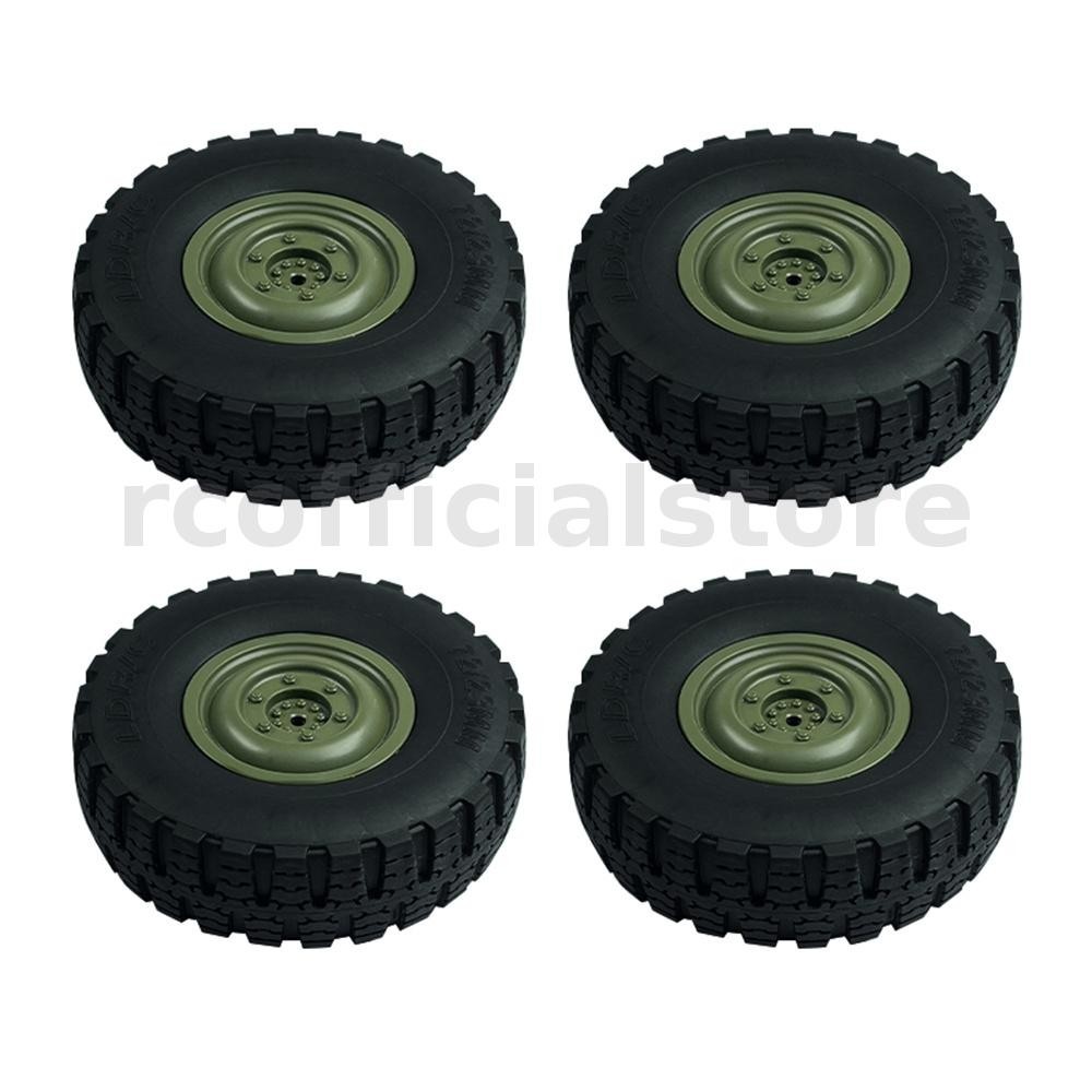 4PCS LDR/C LDP06 1/12 Unimog RC Car Spare Tires Wheels L0049G L0049Y ...