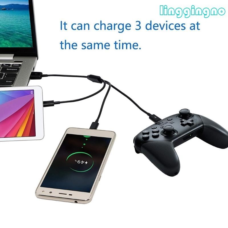 RR Micro USB Splitter Cable Data Sync Adapter Cable Split Micro USB ...