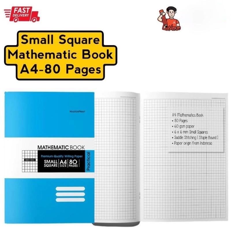 Masterprint ( Square / Grid ) A4 Mathematic Book • MMB80-1 🔥ReadyStock🔥 ...