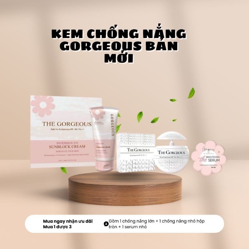 (Sample 2024) GORGEOUS Ruffled Pack Sunscreen - 100g Plus 50g Sunscreen ...