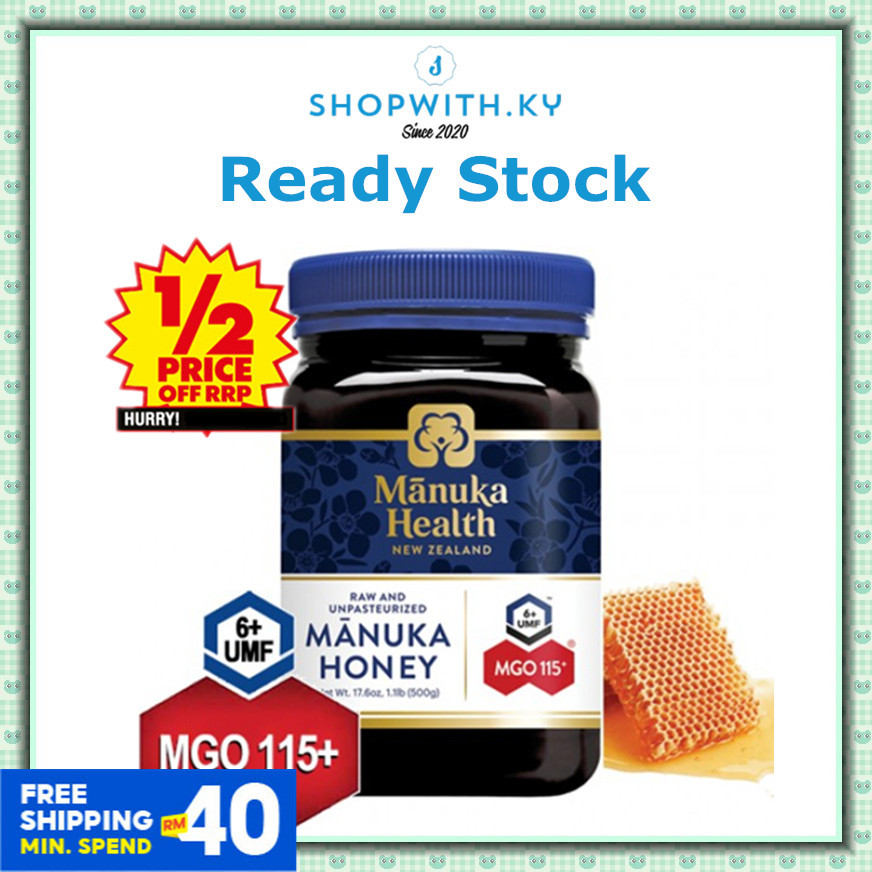 [现货+包邮 Date: 12/2027] Manuka Health MGO 115+ UMF 5+ Manuka Honey 500g ( Made in New Zealand ) 蜂蜜 ...