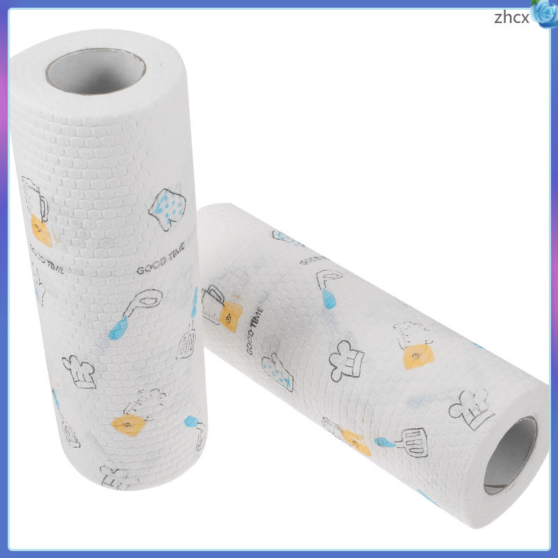 2 Rolls Dish Towels Microfiber Cloth for Washing Dishes Reusable Paper ...