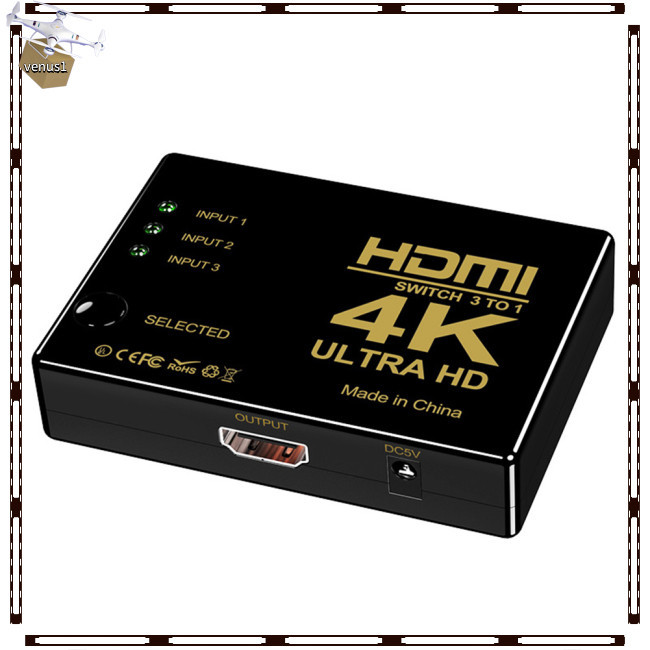 VEN HD Multimedia Interface Switch 3 In 1 Out 4k Splitter Switcher ...