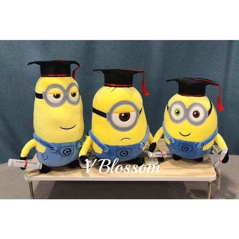 JFMM [SG Seller] Minion Graduation Bear Plush Toy Graduation Gift ...